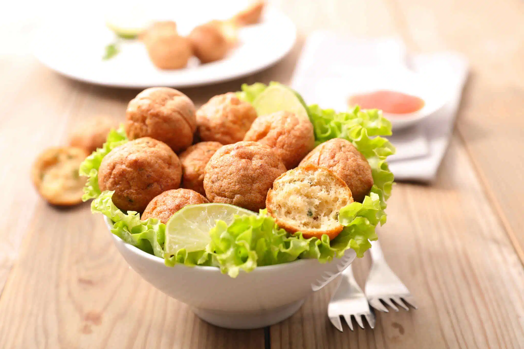 Accras de morue au four healthy - Recette Entrée saine