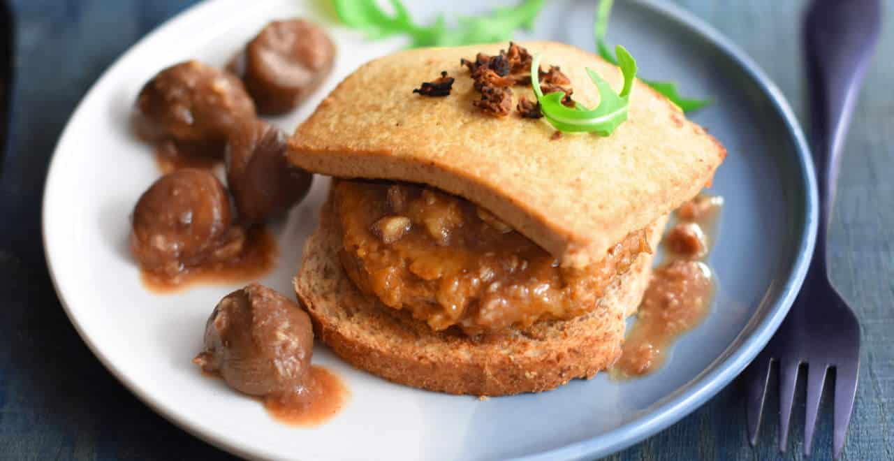 Tournedos végétaux aux châtaignes healthy - Recette Plat sain
