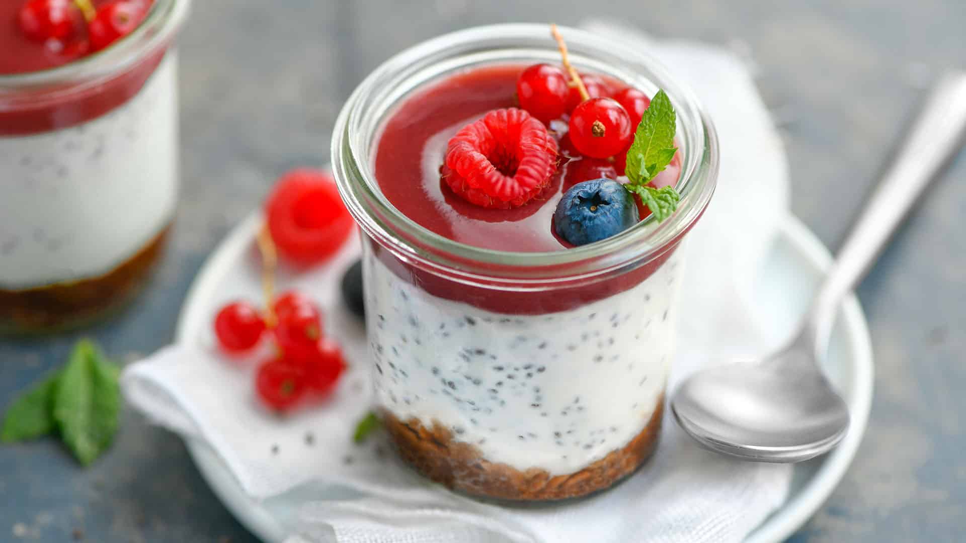 Verrine façon cheesecake healthy - Recette de nutritionniste : dessert sain